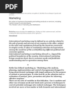 Marketing Management Bba Notes | PDF | Marketing | Sales