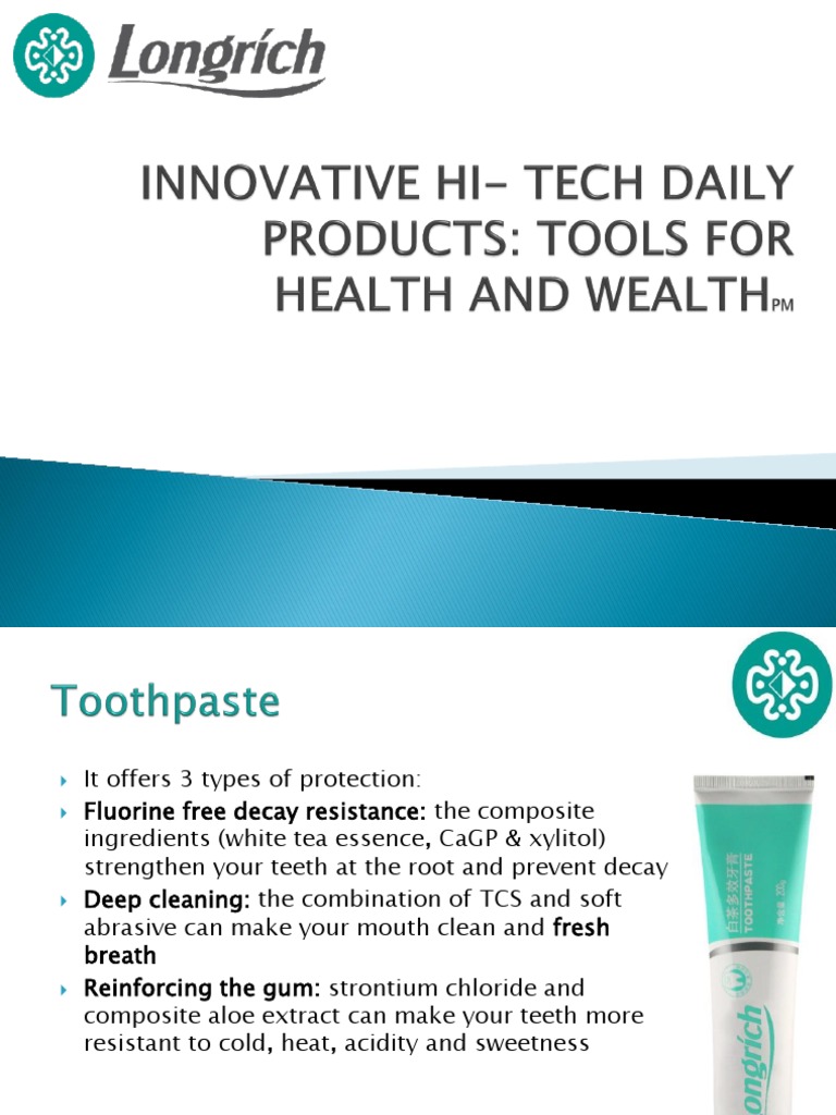 Longrich Product Slides | PDF | Cardiovascular Diseases | Shampoo