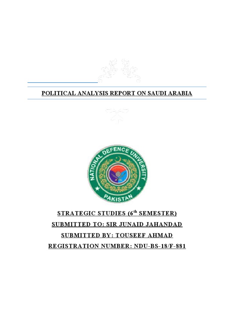 Touseef Ahmad PSY. Ops | PDF | Saudi Arabia | Sharia