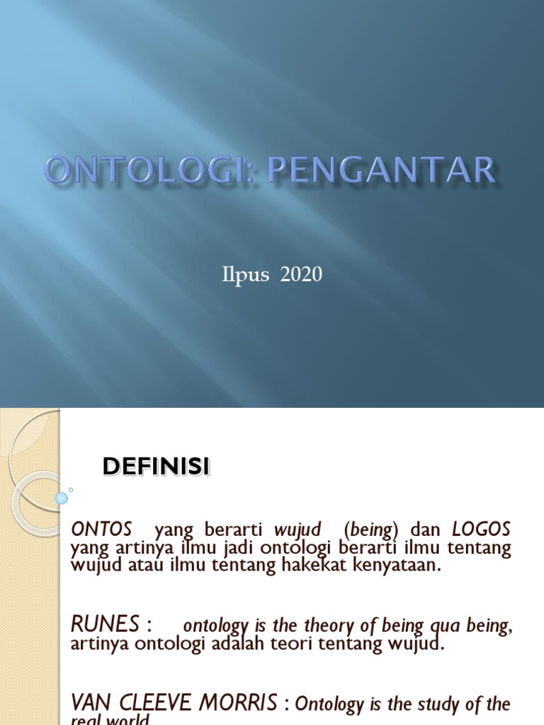 Ontologi | PDF
