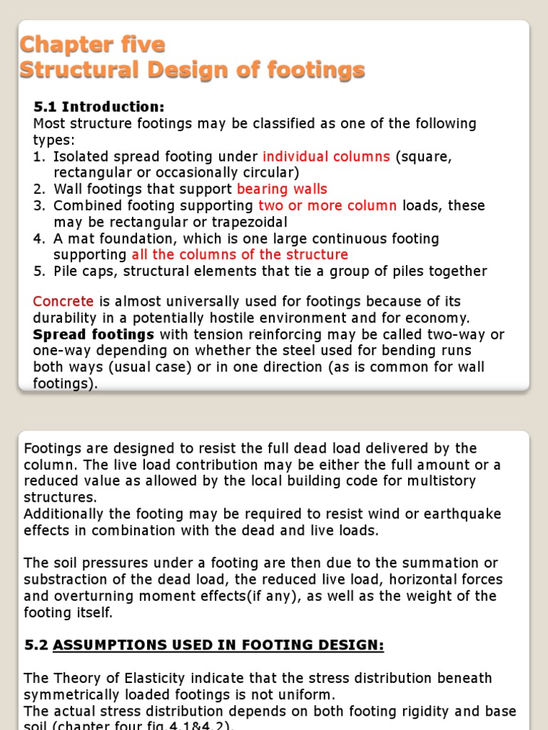 Structural Design of Footings Guide | PDF | Bending | Reinforced Concrete