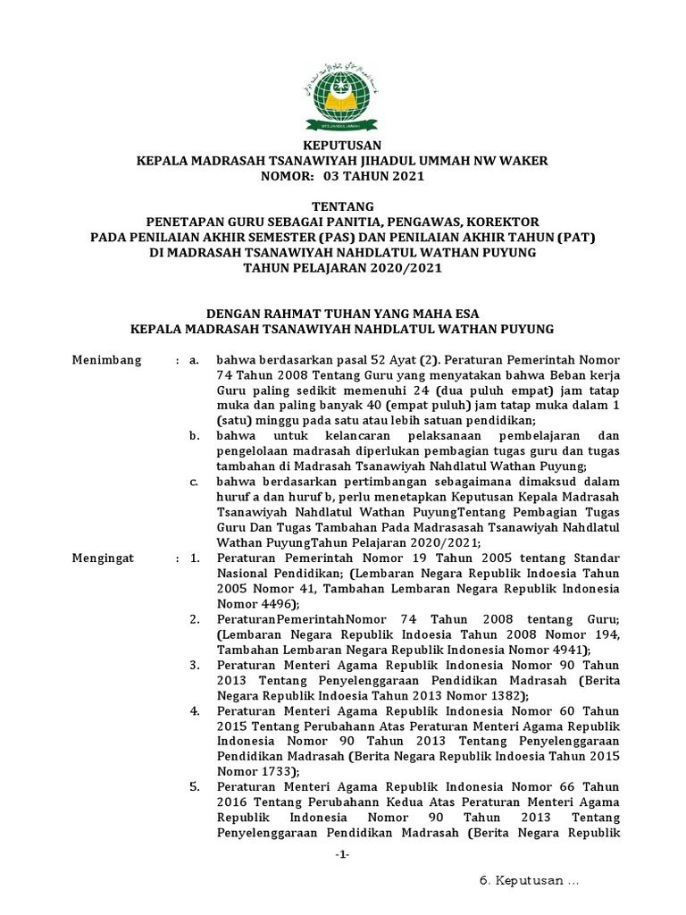 SK Kamad Penilaian Akhir Tahun TP.2020-2021 | PDF