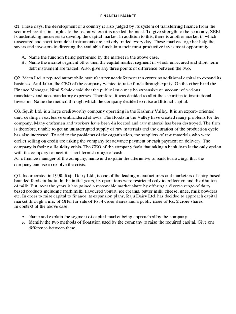 BST Assignment | PDF | Capital Market | Milk