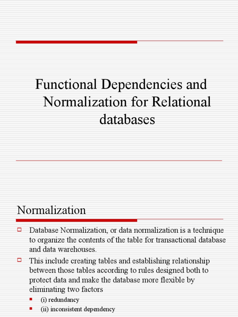 Understanding Database Normalization Through Functional Dependencies And Attribute Set Closures