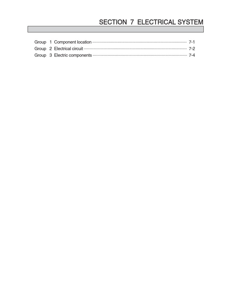 Comprehensive Electrical System Overview: Component Locations, Circuits ...