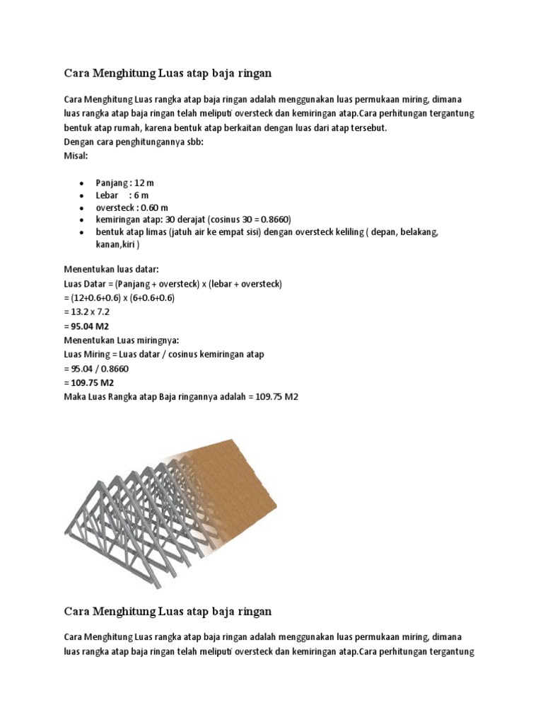 Hitung Atap Baja Rinagn | PDF