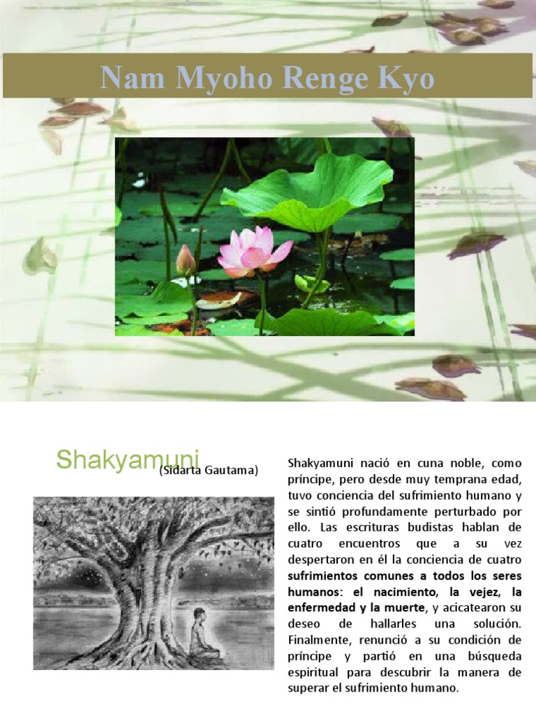 Nam Myoho Renge Kyo | PDF | Gautama Buddha | Nichiren