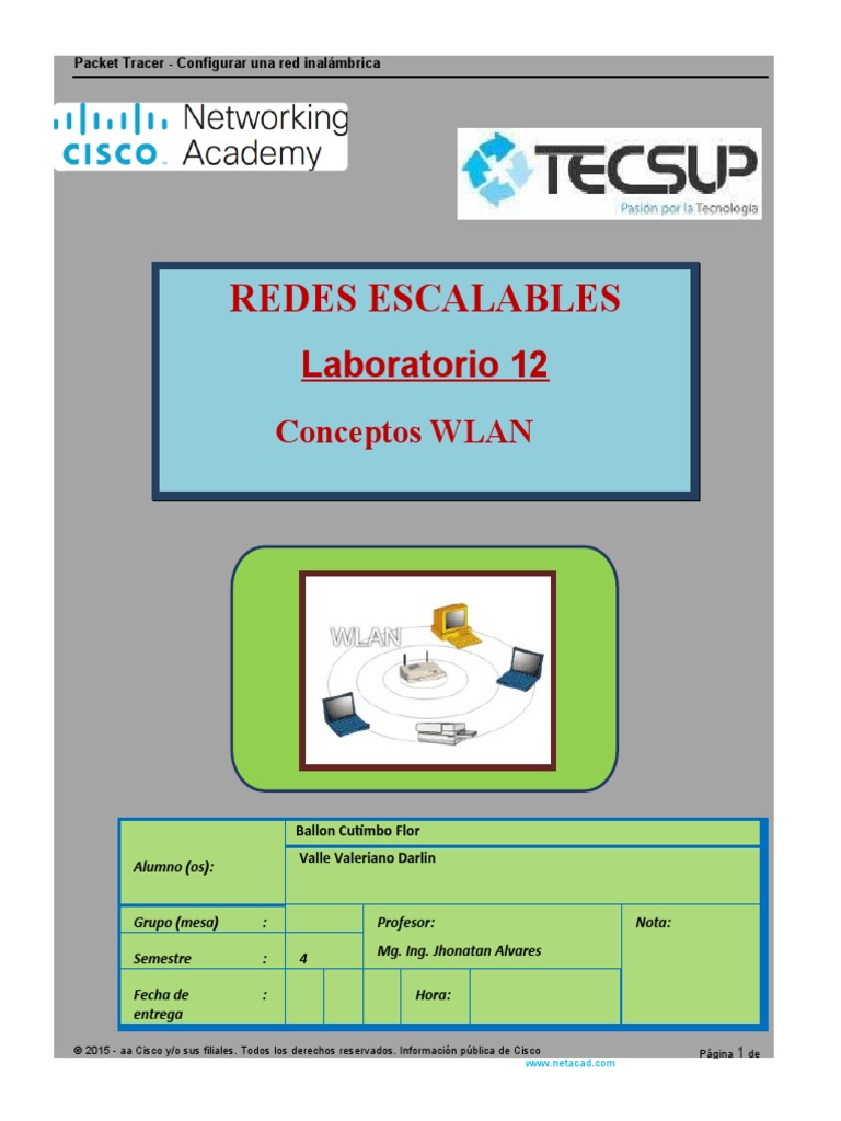 13 1 10 Packet Tracer Configure A Wireless Network Es Xl