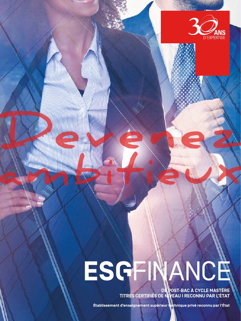 Brochure ESGF - 2018 | PDF | Banques | Sociétés