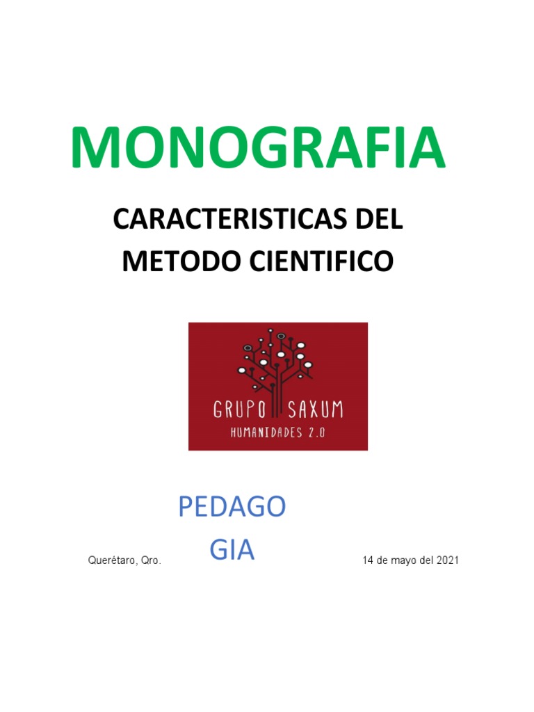 Características del Método Científico | PDF | Método científico ...