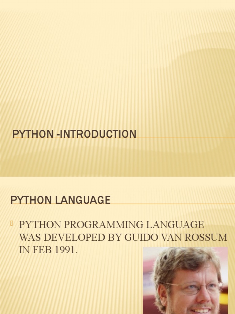 Python - Introduction and Fundamentals | PDF | Python (Programming Language) | Reserved Word