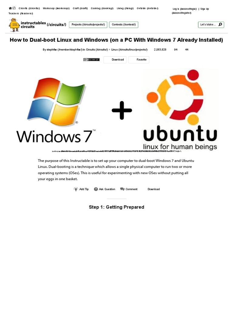 How To Dual-Boot Linux and Windows (On A PC With Windows 7 Already ...