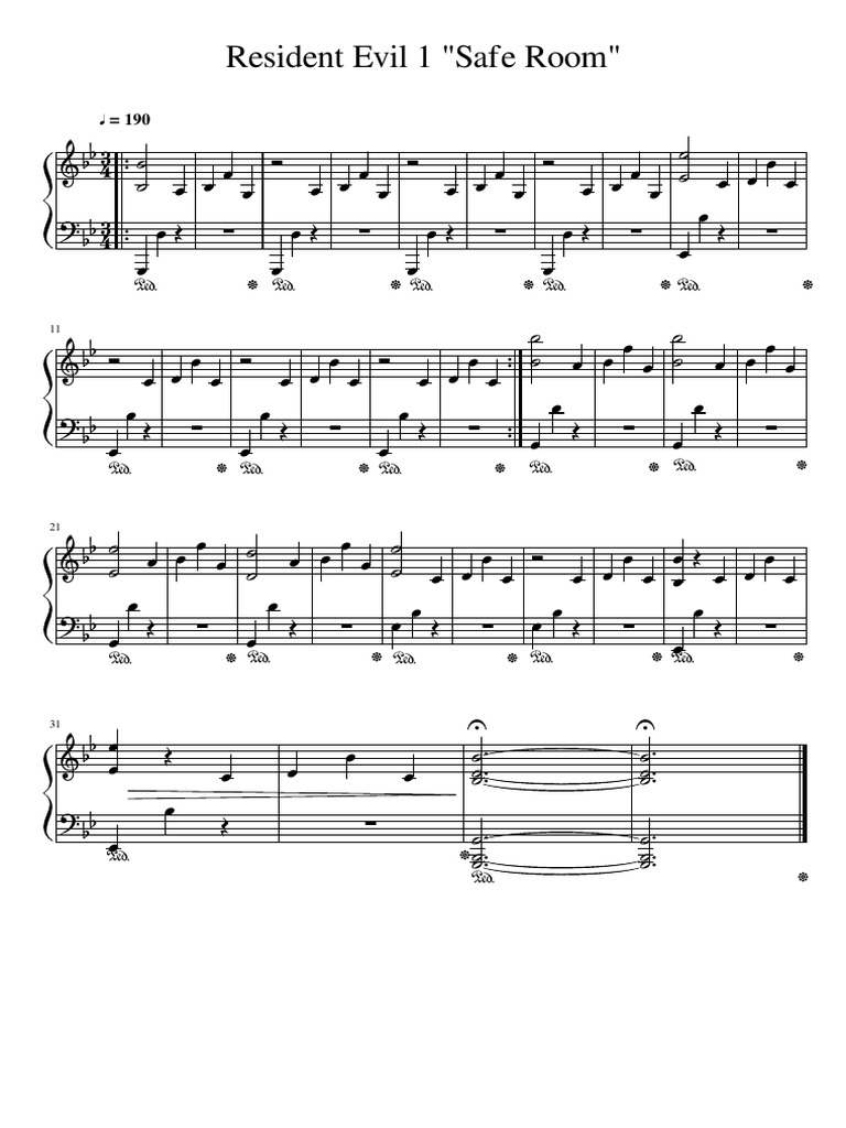 Resident Evil 1 Safe Room | PDF