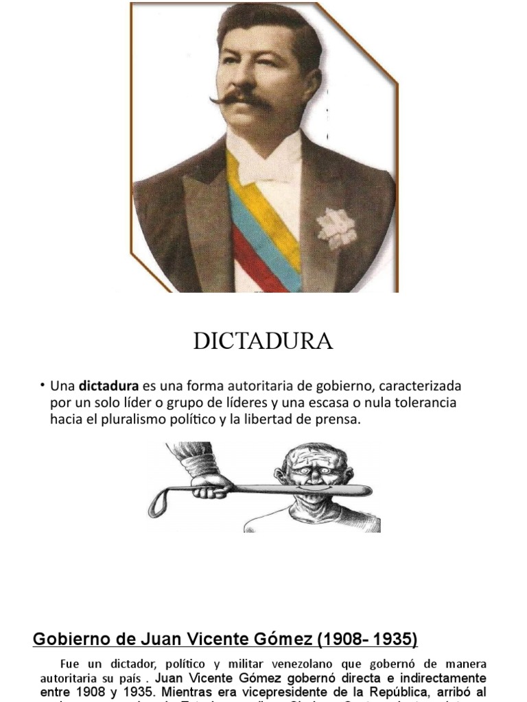 Juan Vicente Gómez V | PDF | Venezuela | Dictadura