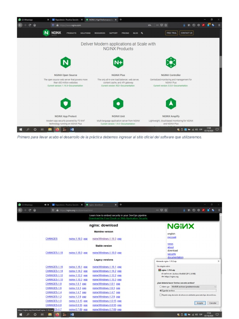 Practica Servidor Nginx | PDF