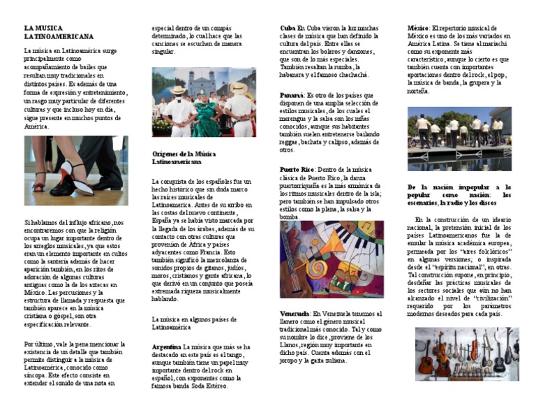 Historia de la Música Latinoamericana | PDF | America latina | Musica ...
