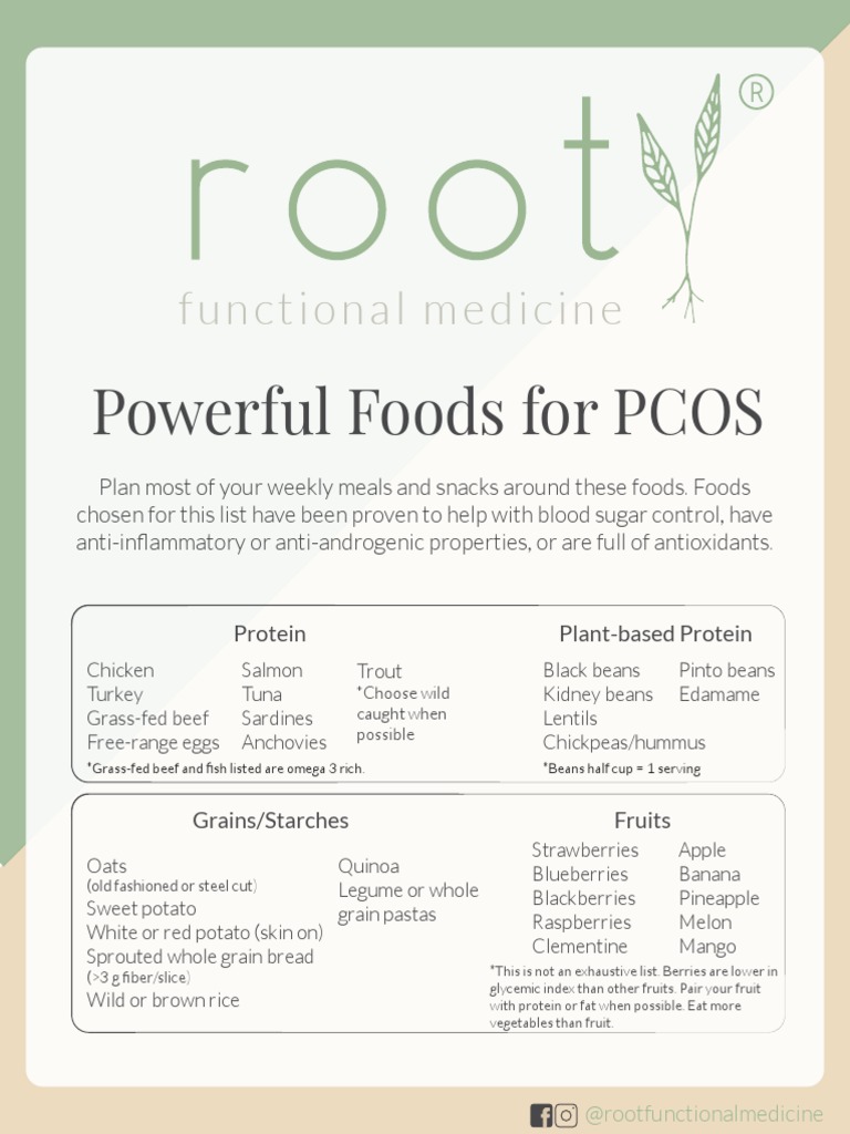 Powerful Foods For PCOS: Functional Medicine | PDF | Fruit | Polycystic ...