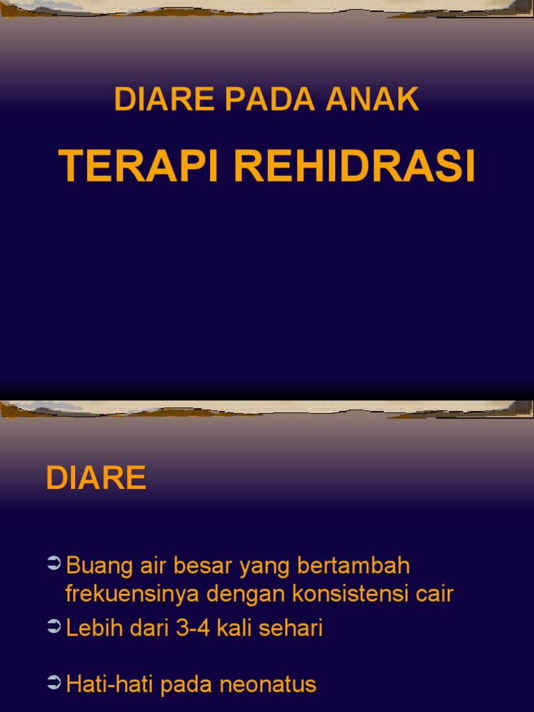 Terapi Diare Pada Anak | PDF