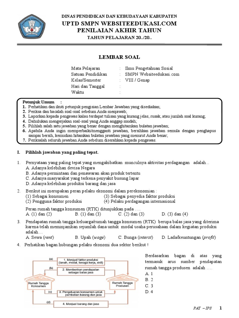 Soal PAT IPS Kelas VIII | PDF