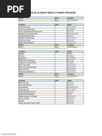 Jay Cutler Workout Routine Spreadsheet | PDF | Physical Exercise | Weight Training