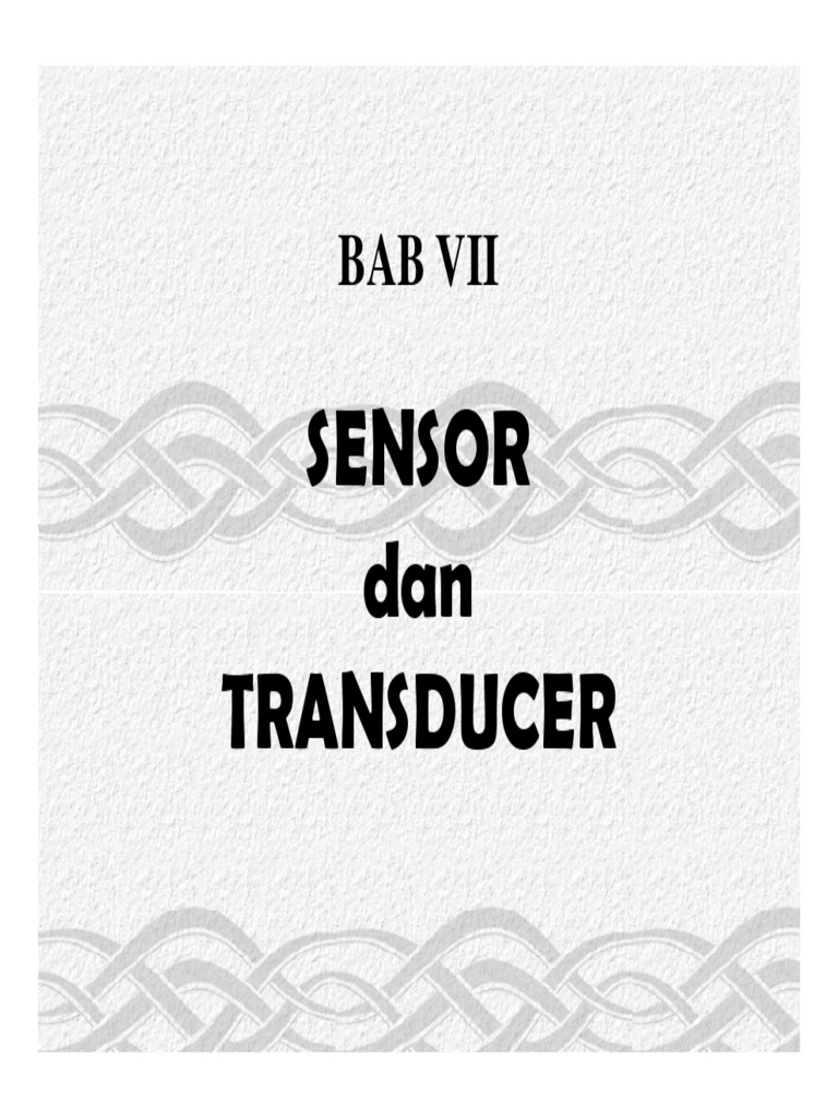 PBL - 7 - Sensor Dan Transducer-1 | PDF