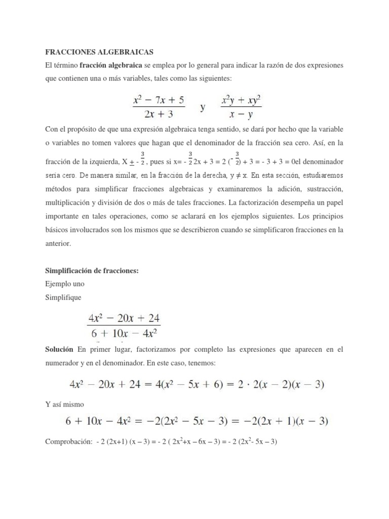 Operaciones Con Expresiones Algebraicas | PDF | Multiplicación ...