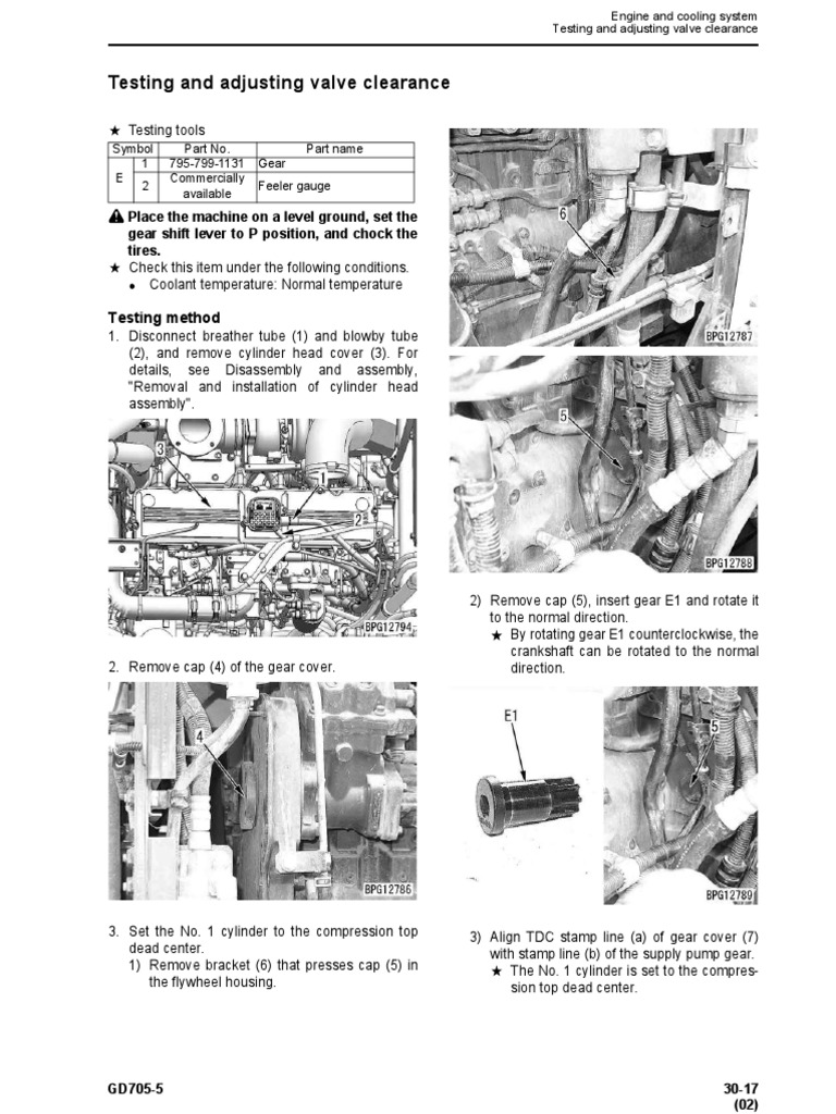 GD705A-5 Adjusting Valve | PDF | Valve | Gear