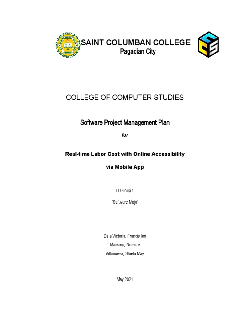 SPMP | PDF | Project Management | Application Software