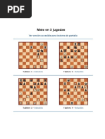 Ejercicios Mate en 2 Jugadas | PDF