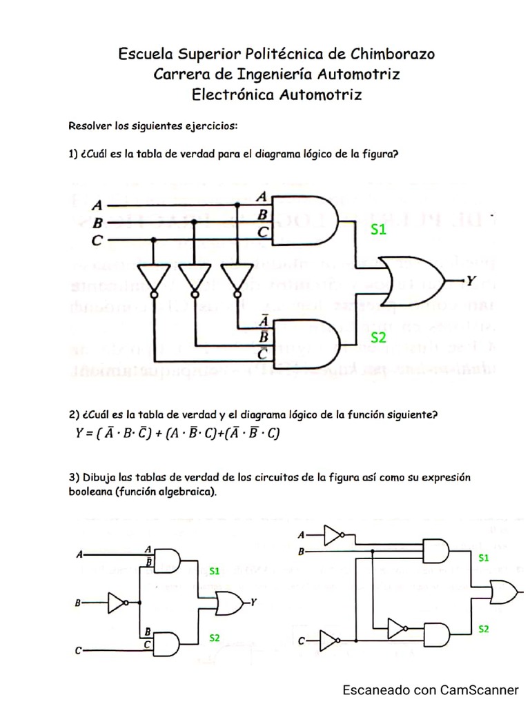 Compuertas Lógicas | PDF