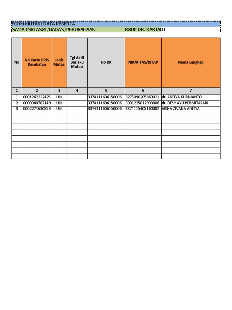 Contoh Form 37 Kolom | PDF