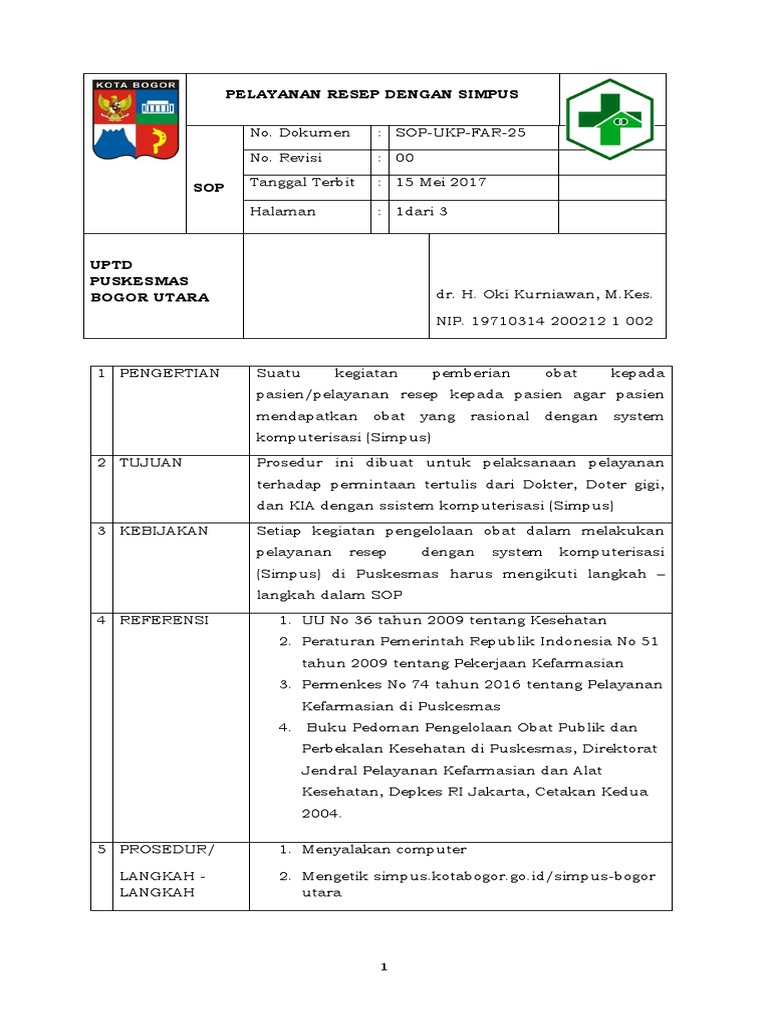 Pelayanan Resep Dengan Simpus | PDF | Pengembangan Diri