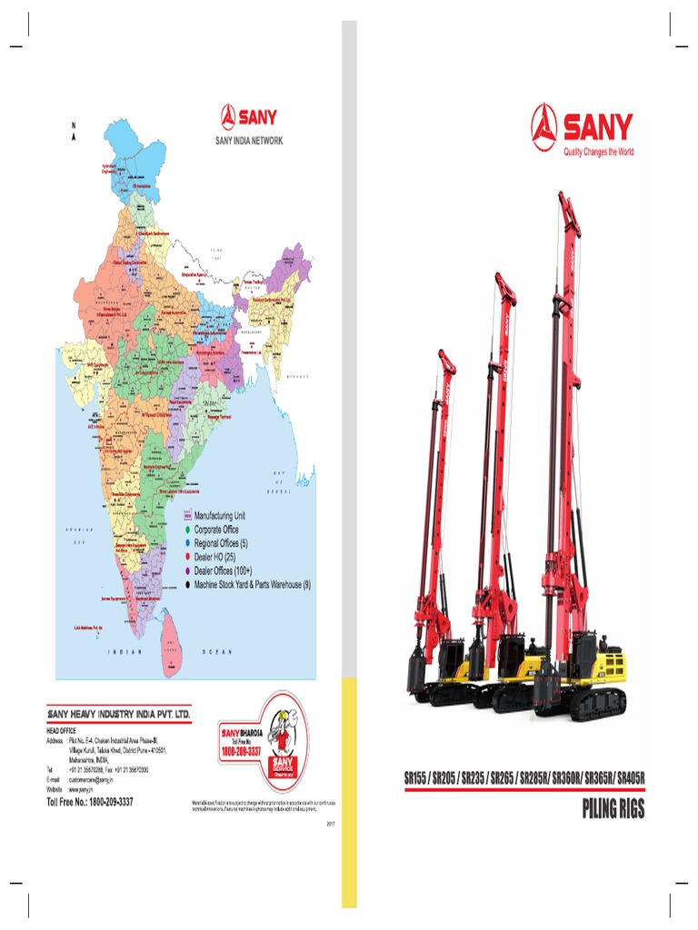 Sany Sr155 Rotary Drilling Rig | PDF