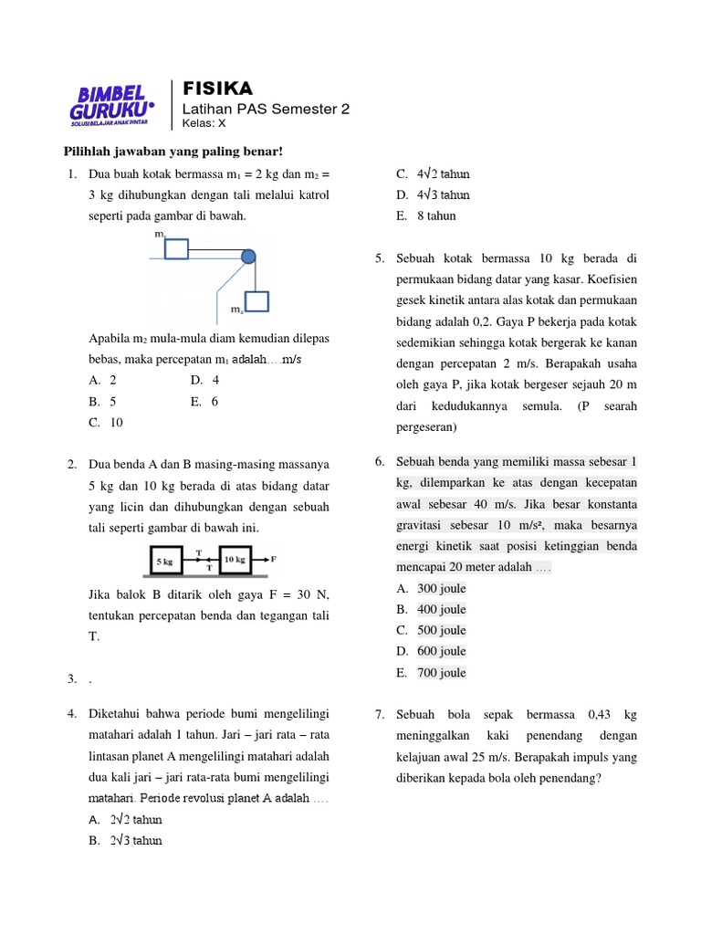 Latihan Soal Fisika Kelas 10 | PDF