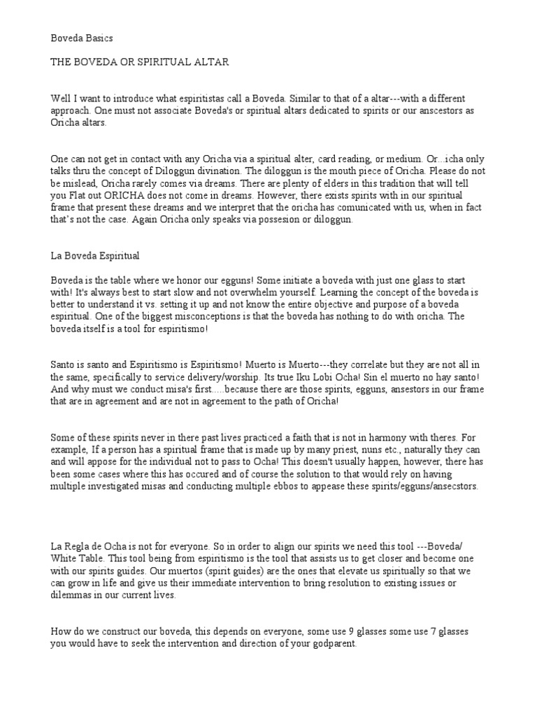 Boveda Basics | PDF | Religious Behaviour And Experience | Religious ...