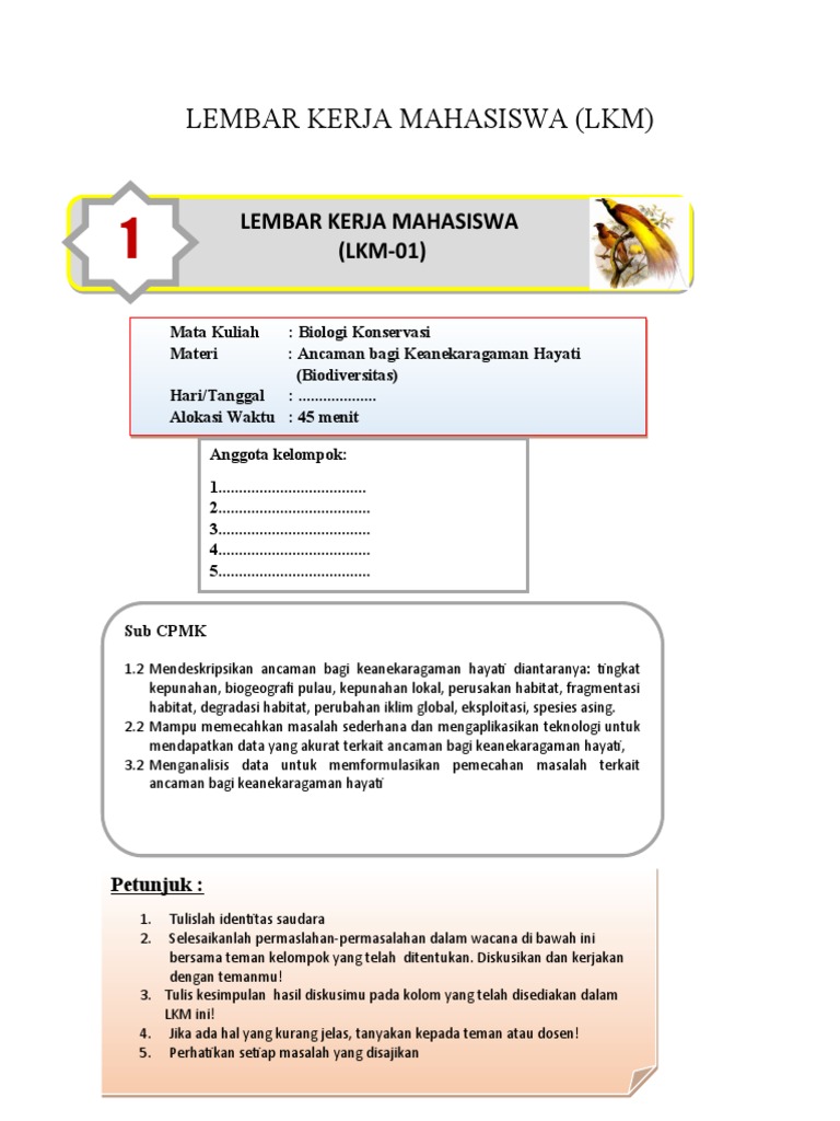 Lembar Kerja Mahasiswa (LKM) | PDF
