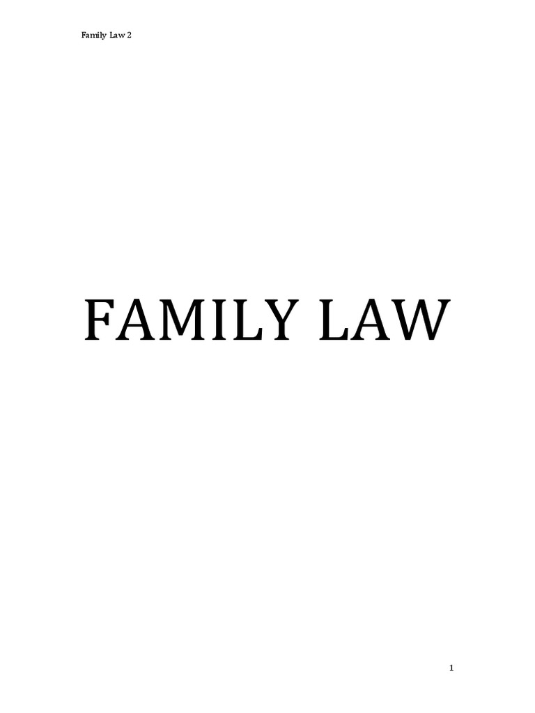 Family Law | PDF | Annulment | Damages