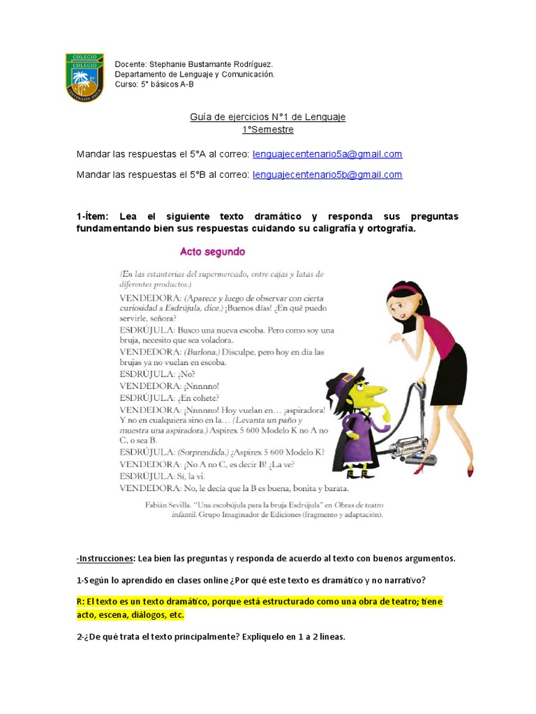 Guía de Ejercicios 1 Poesía-Texto Dramático | PDF