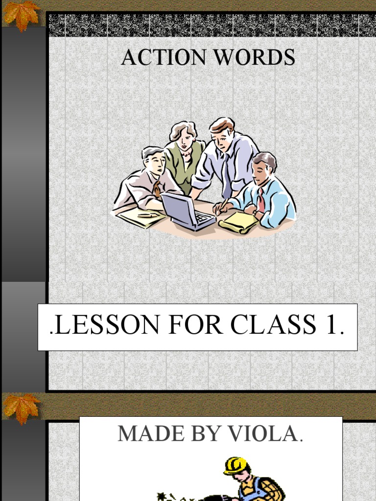 Action Words for Sentence Building: A Lesson on Using Verbs Effectively ...