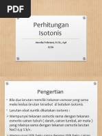 Perhitungan Tonisitas Isotonis | PDF