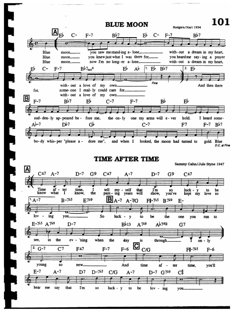 Blue Moon - Lead Sheet | PDF