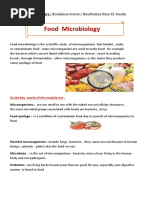 Food Microbiology Notes | PDF | Foodborne Illness | Food Preservation