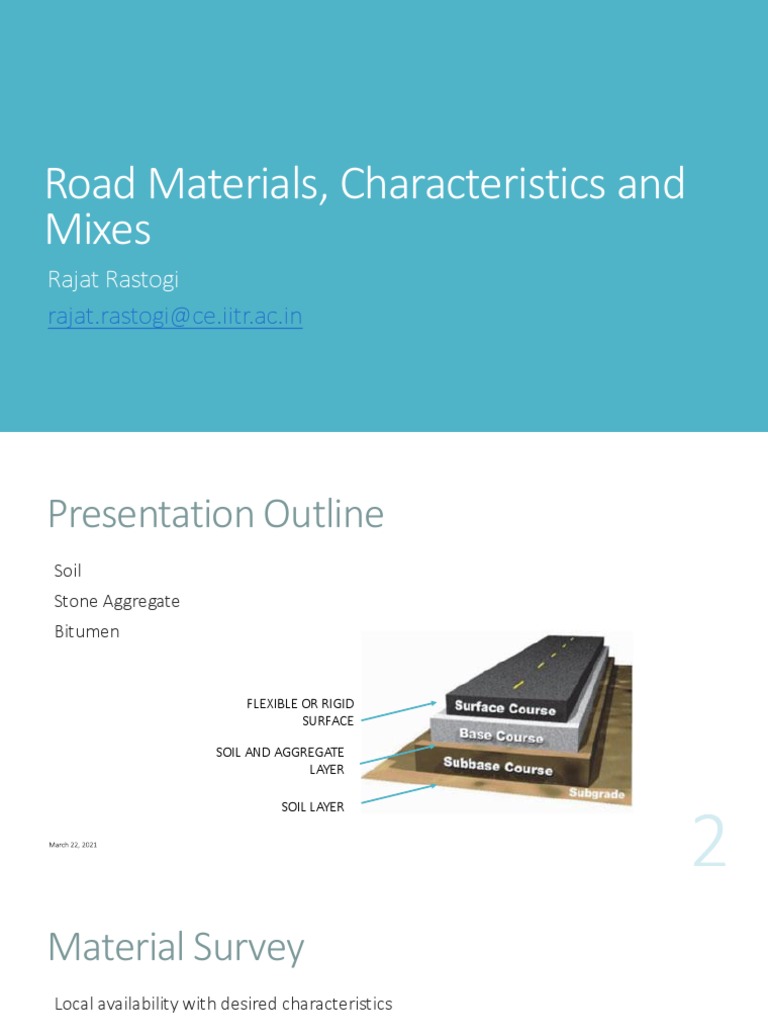 Characteristics and Engineering Properties of Road Construction ...