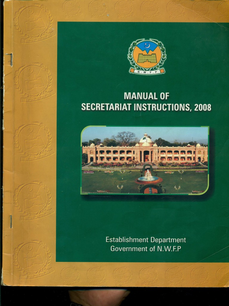 Manual of Secretariat Instructions, 2008 | PDF