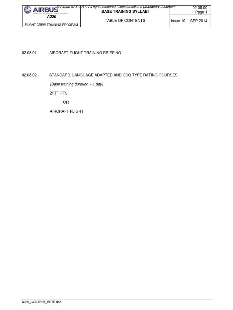 GF17 Inst TRN | PDF | Takeoff | Aircraft