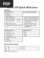 Summary of MATLAB Onramp: Basic Syntax | PDF | Matlab | Matrix ...