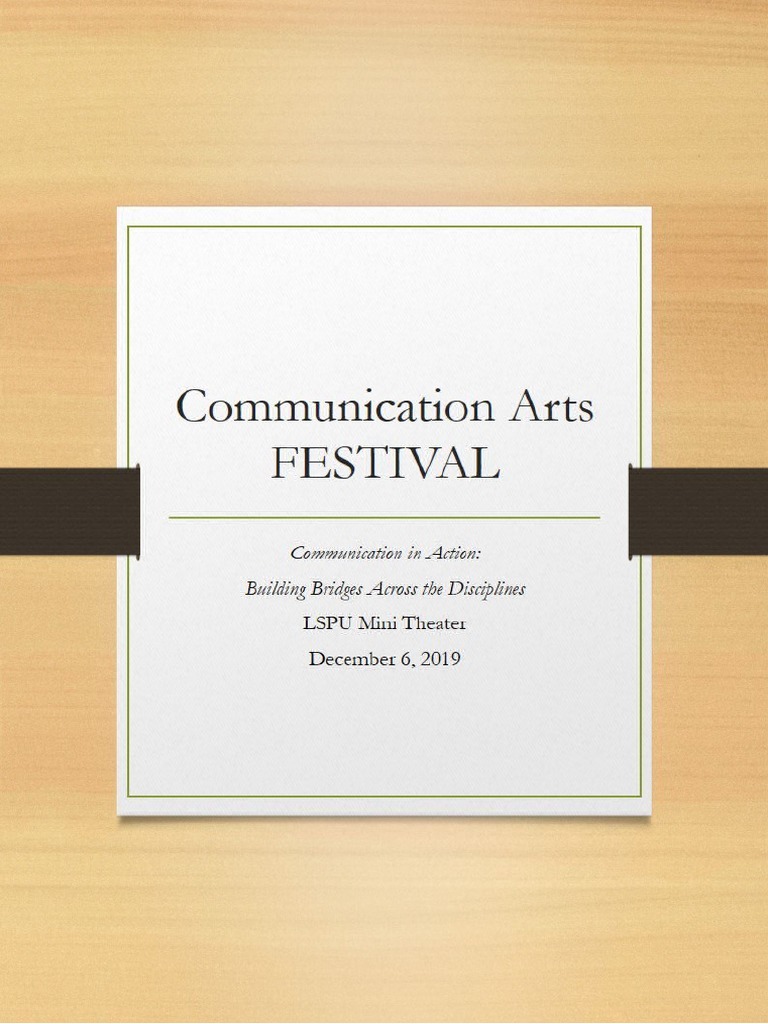 Plan - Communication Arts Festival | PDF | Athena | Communication