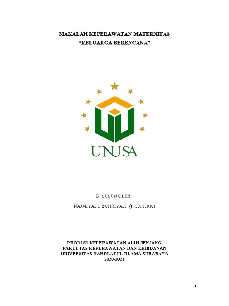 Program Keluarga Berencana Manfaat Dan Metode Kontrasepsi Pdf 