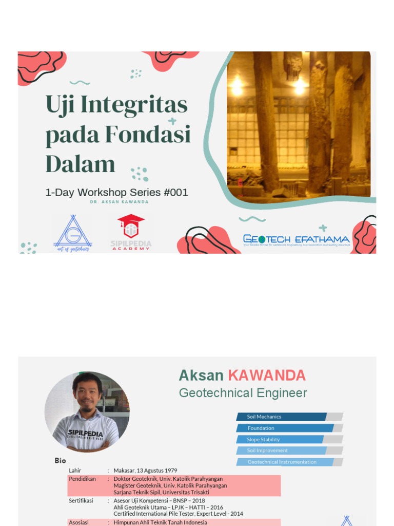 001 Uji Integritas Fondasi Dalam-1 | PDF 001 Uji Integritas Fondasi Dalam-1 | PDF