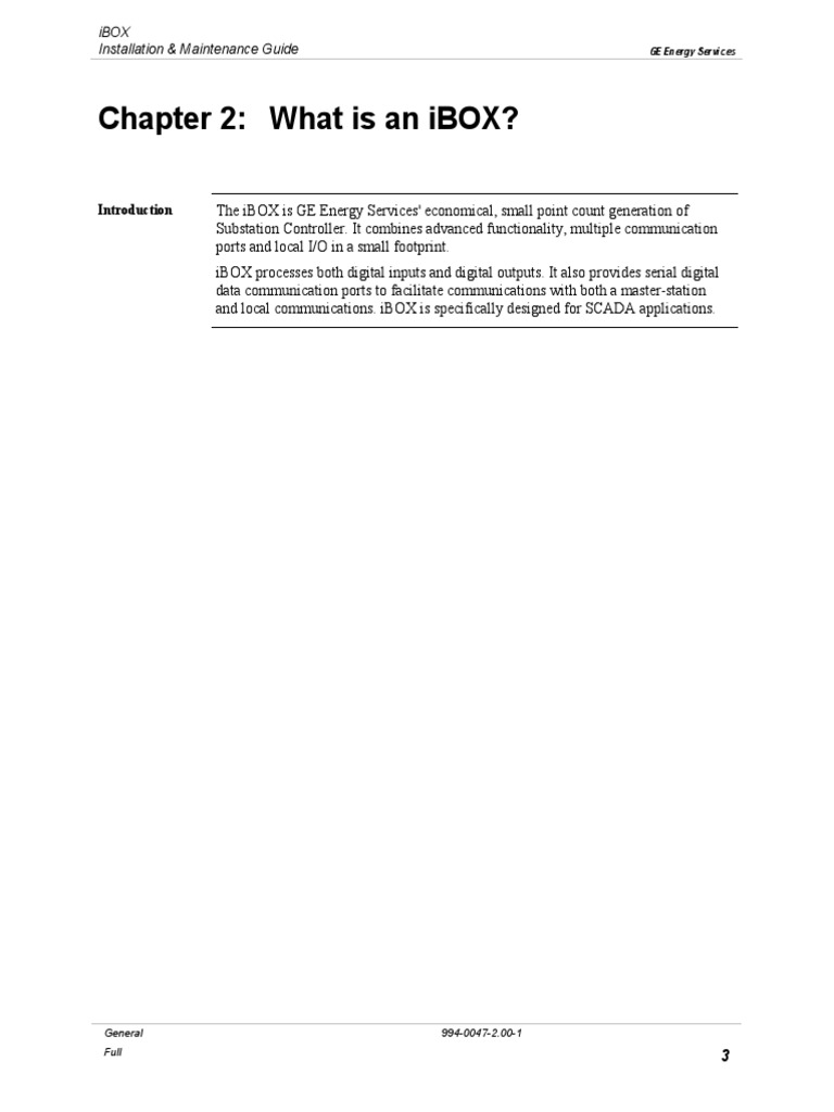 Chapter 2: What Is An iBOX?: Ibox Installation & Maintenance Guide ...